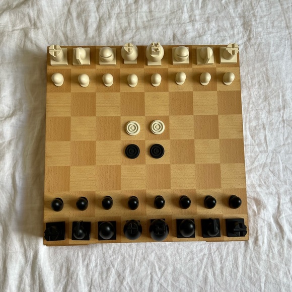 Games | Original Postmodern Michael Graves Chesscheckers Set | Poshmark